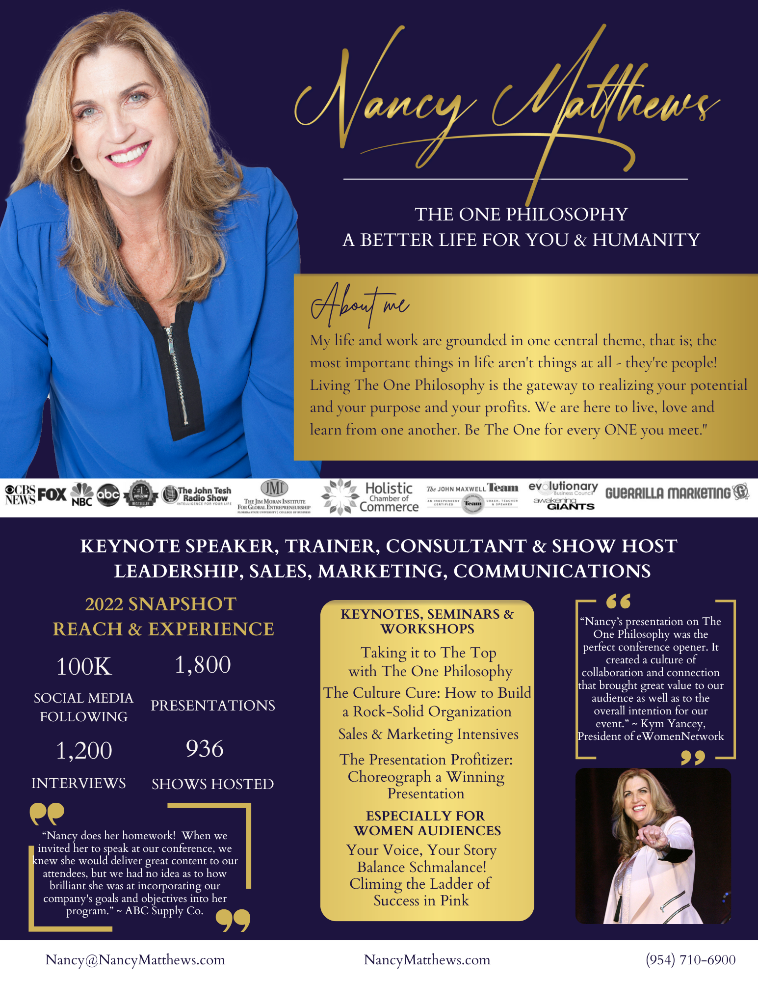 OLD - 2021 - Speaker - Nancy Matthews, International Speaker